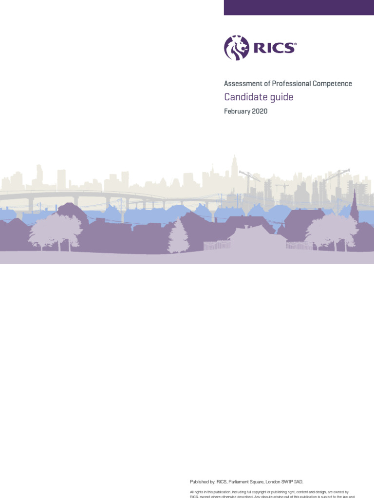 RICS APC Candidate Guide | PDF | Professional Development | Turnitin