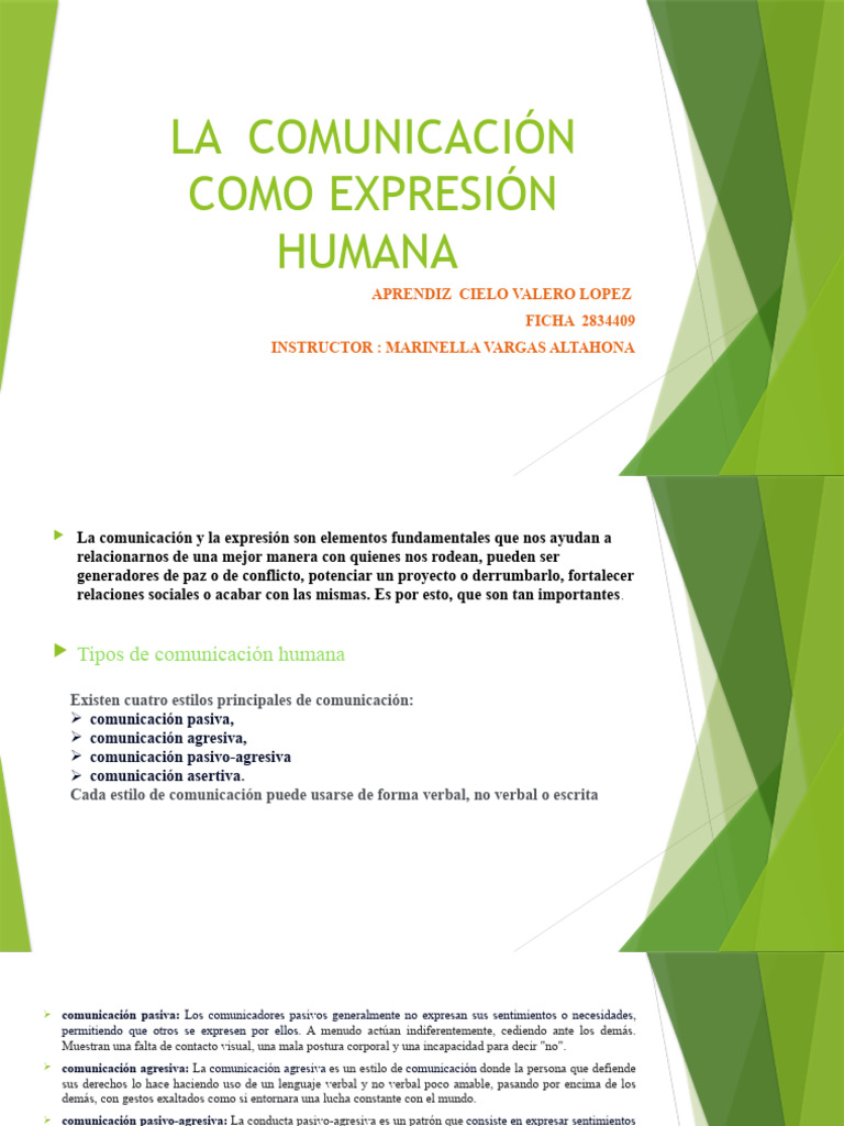 La Comunicacion Como Expresion Humana Cielo Valero Lopez | PDF ...