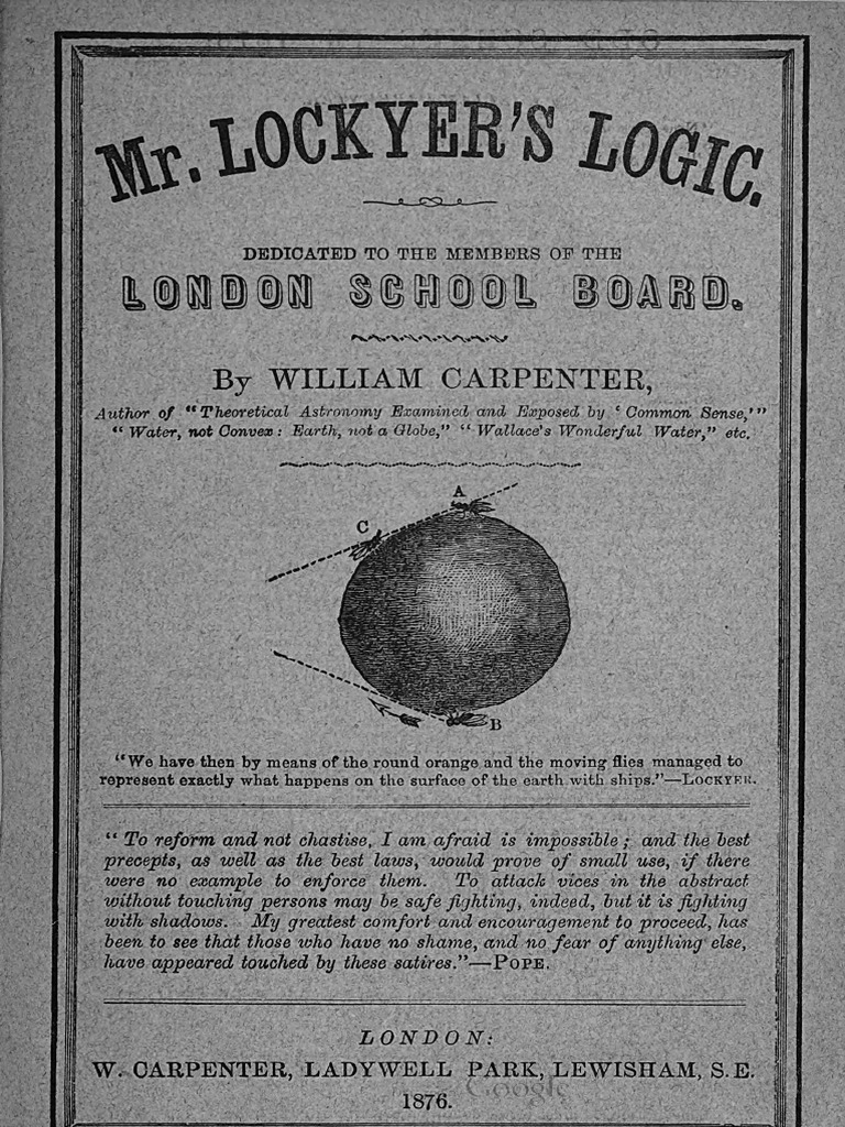 Mr. Lockyer's Logic - William Carpenter - 1876 | PDF | Logic | Planets