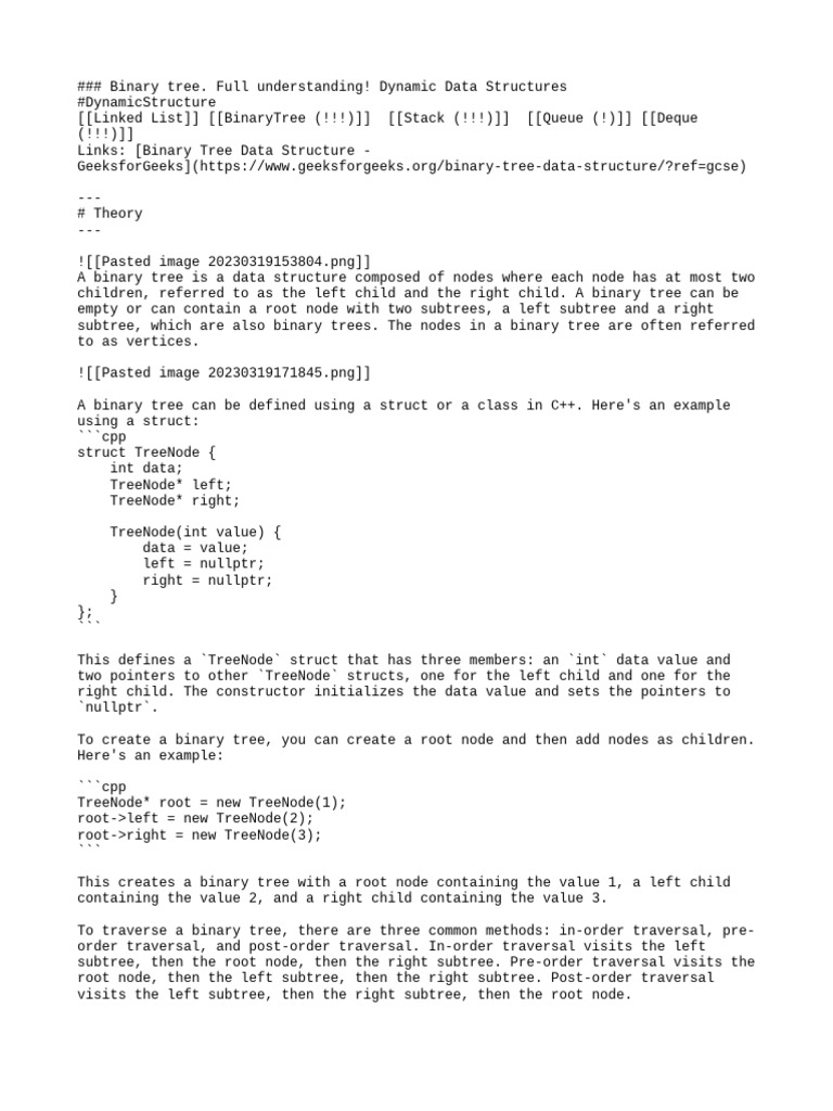 BinaryTree (!!!) | PDF | Software Development | Computer Science
