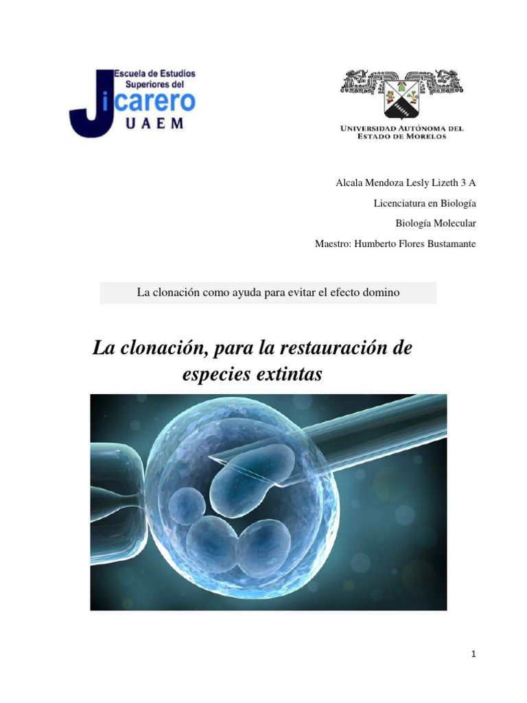 Clonacion de Dodo | PDF | Clonación | Extinción