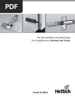 Hettich Hinges Catalogue | PDF | Door | Screw