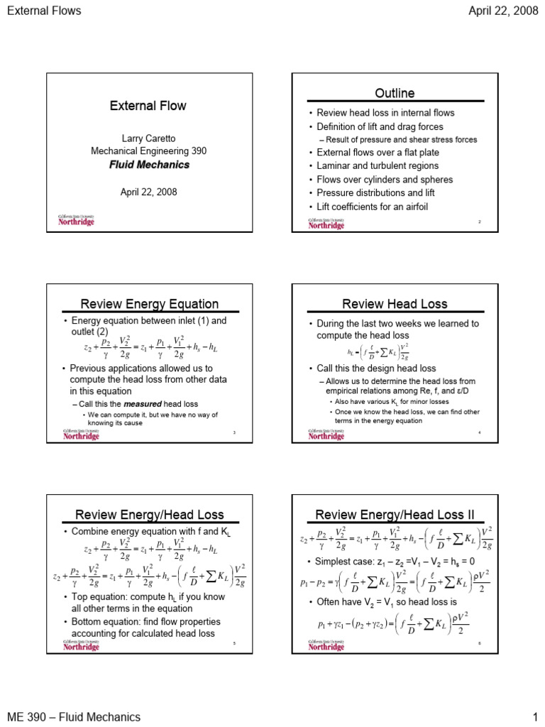Lecture 10 | PDF | Fluid Dynamics | Reynolds Number