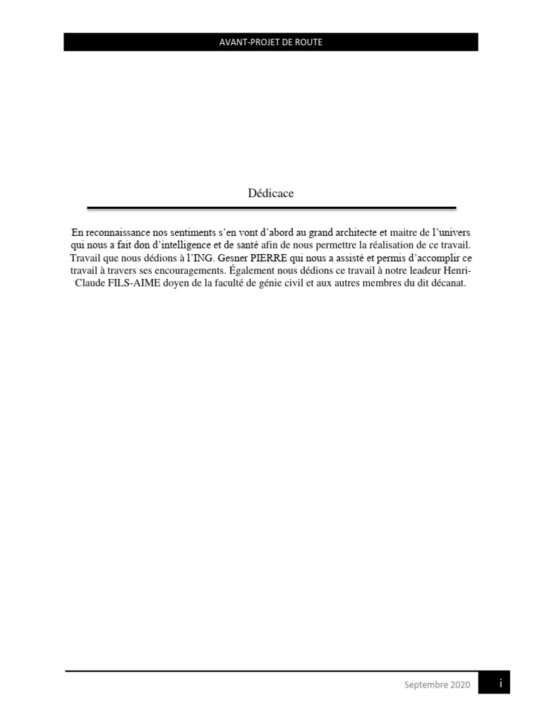 Avant Projet Route | PDF | Cercle | Vitesse