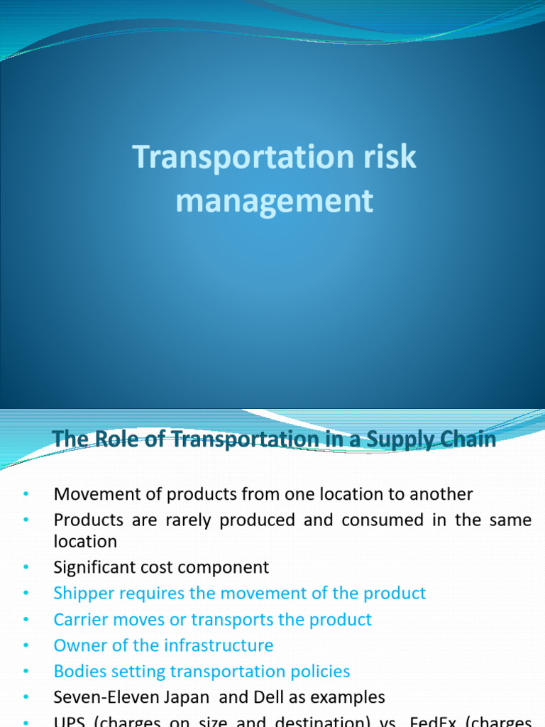 Transportation_Risk | PDF