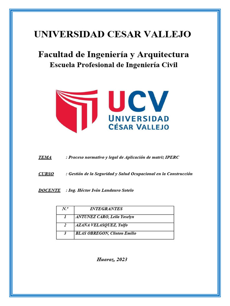 Trabajo 2 - Grupo 1 - GSSST | PDF | Riesgo