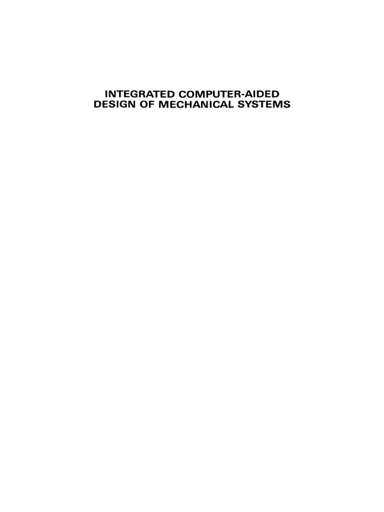 (S. A. Meguid (Auth.) ) Integrated Computer-Aided | PDF | Computers | Technology & Engineering