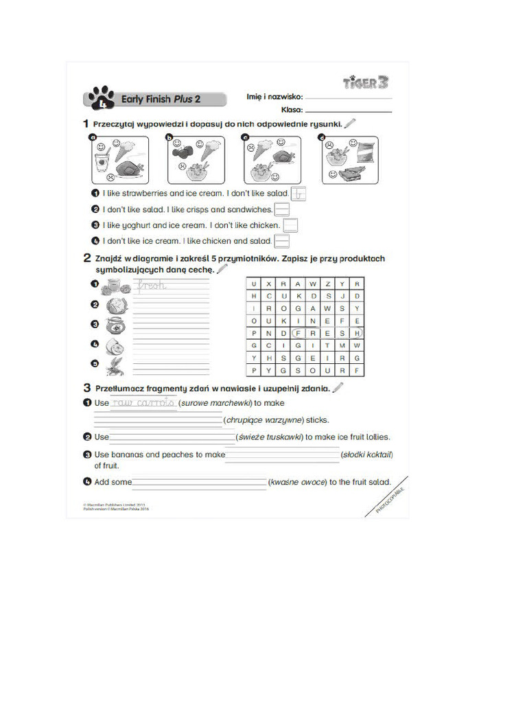 Tiger - 3 - Unit - 4 - Plus 2 | PDF