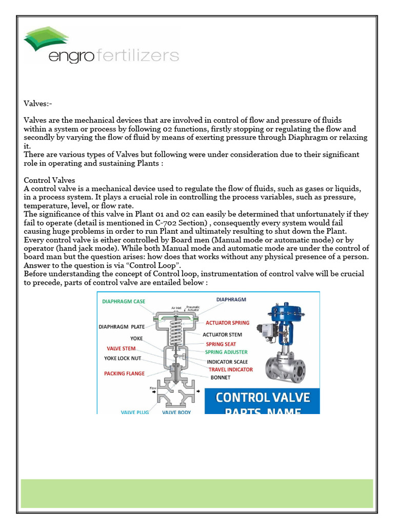 Control valve | PDF