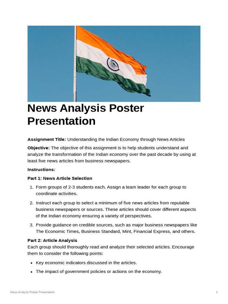Poster Presentation-News Analysis | PDF | Infographics | News