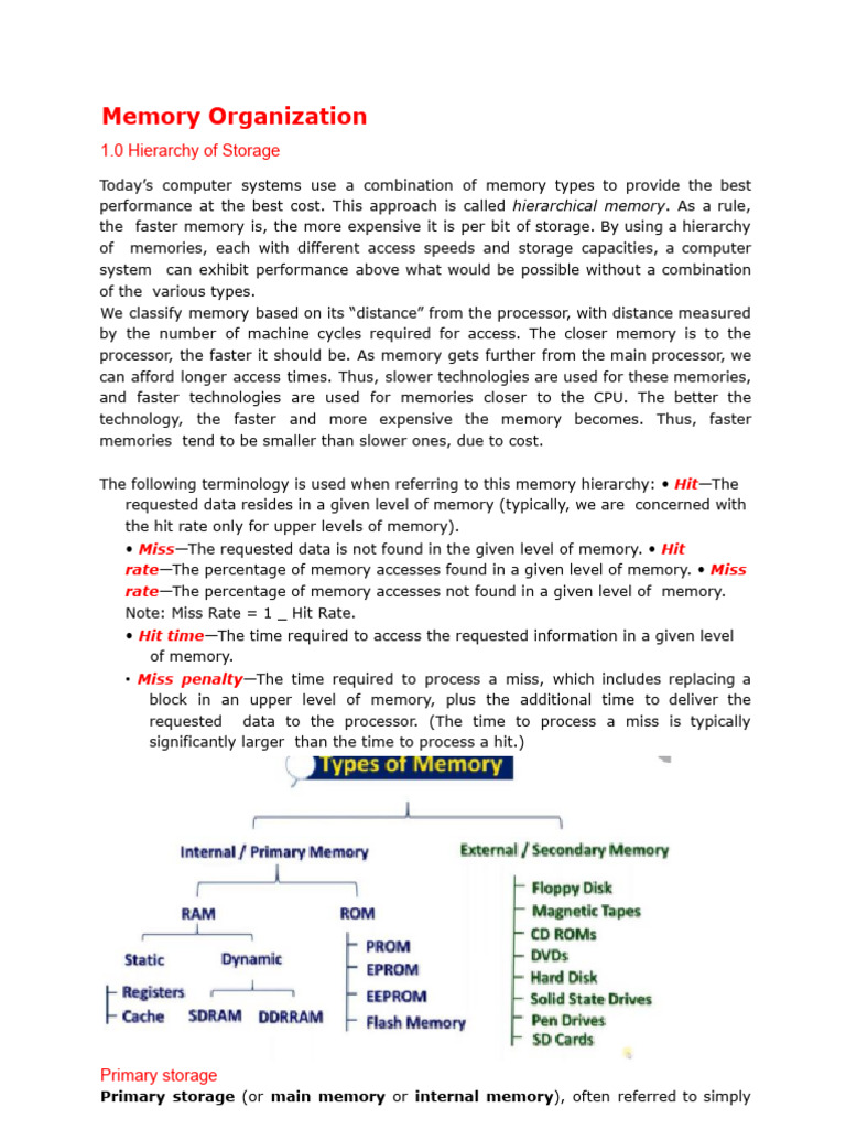 6. Memory Organization | PDF | Computer Data Storage | Dynamic Random Access Memory