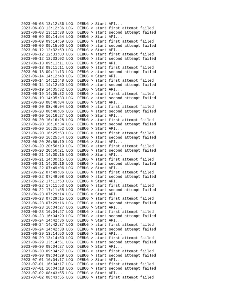 APILog | PDF | Computers