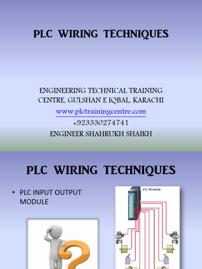 Topic Plc Wiring Techniques Download Free Pdf Programmable Logic