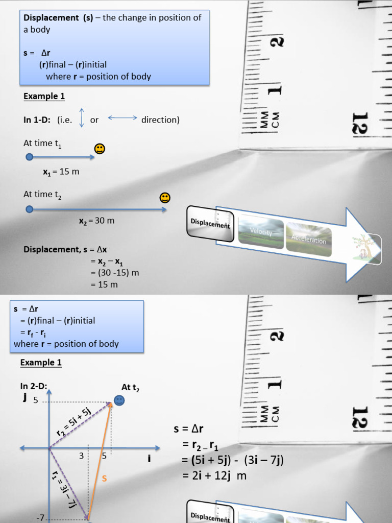 2D Motion-Lecture Notes | PDF | Velocity | Acceleration