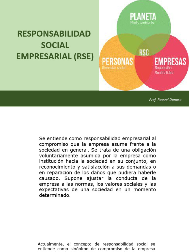 Responsabilidad Social Empresarial y Ética en Los Negocios | PDF | Responsabilidad social ...