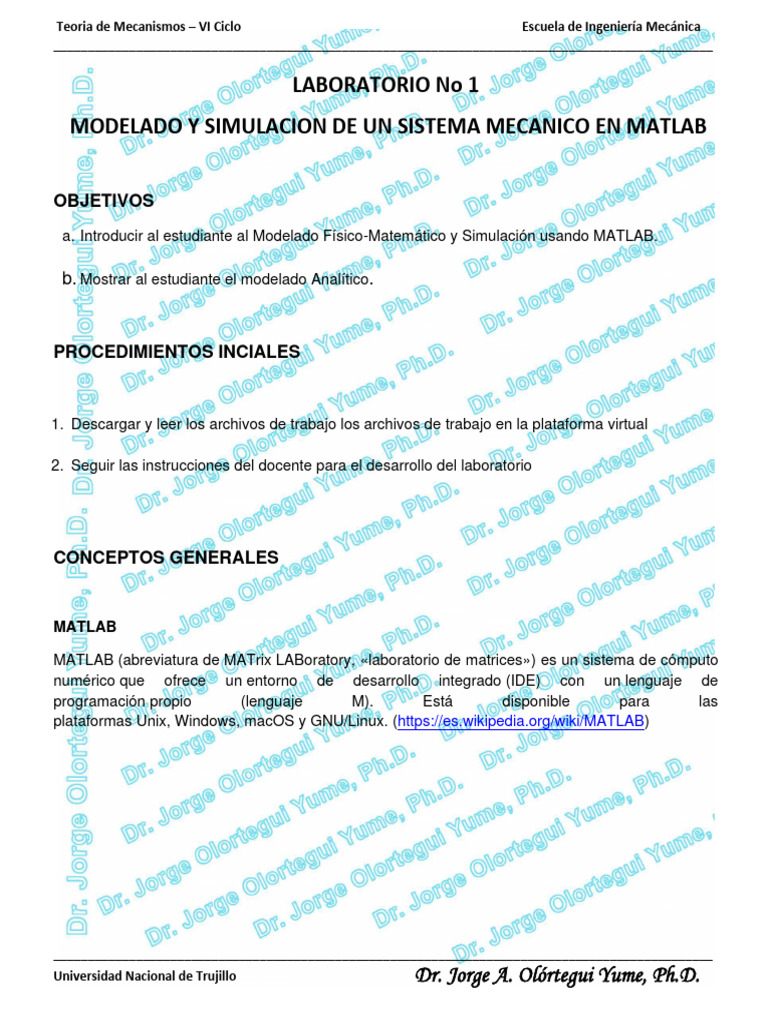 LAB No1 | PDF | Matlab | Ecuaciones