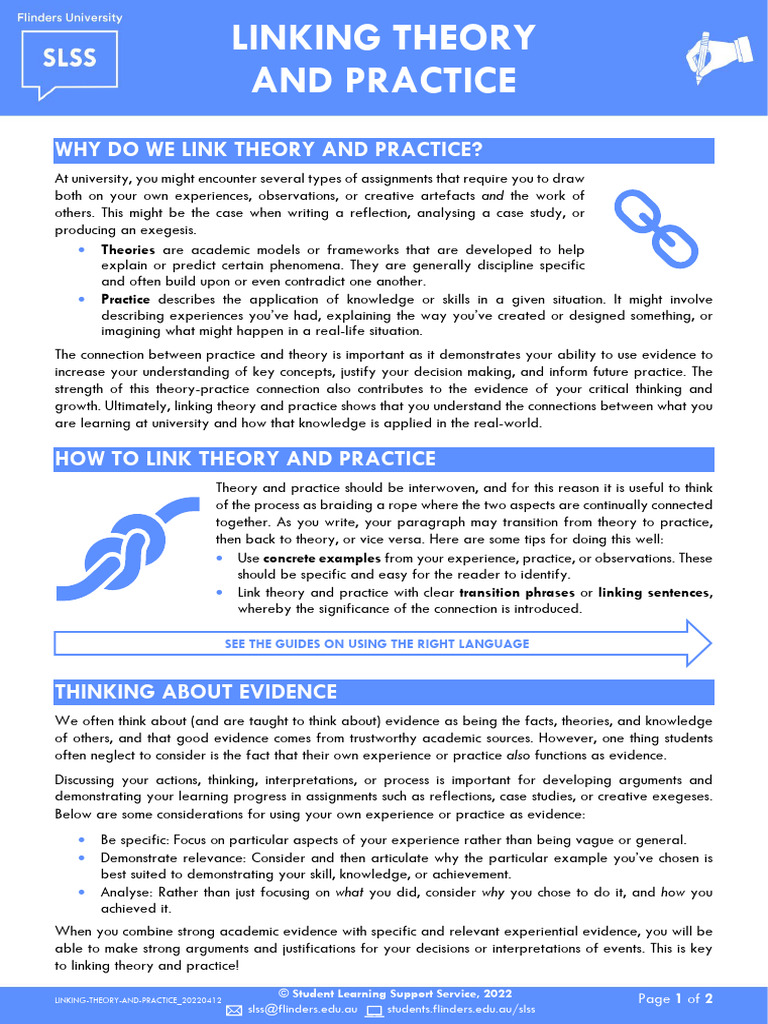 Linking Theory and Practice | PDF | Theory | Experience