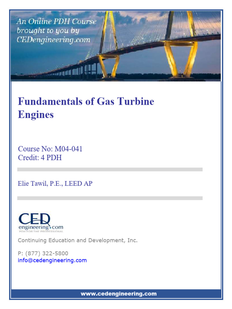 M04-041 - Fundamentals of Gas Turbine Engines - US | PDF | Gas Turbine | Turbine