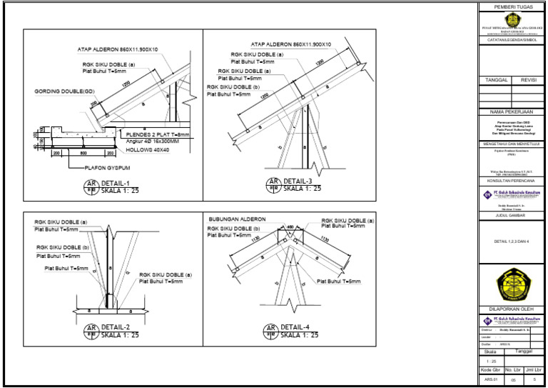 5.GAMBAR ATAP VULKANOLOGI-Layout Atap | PDF