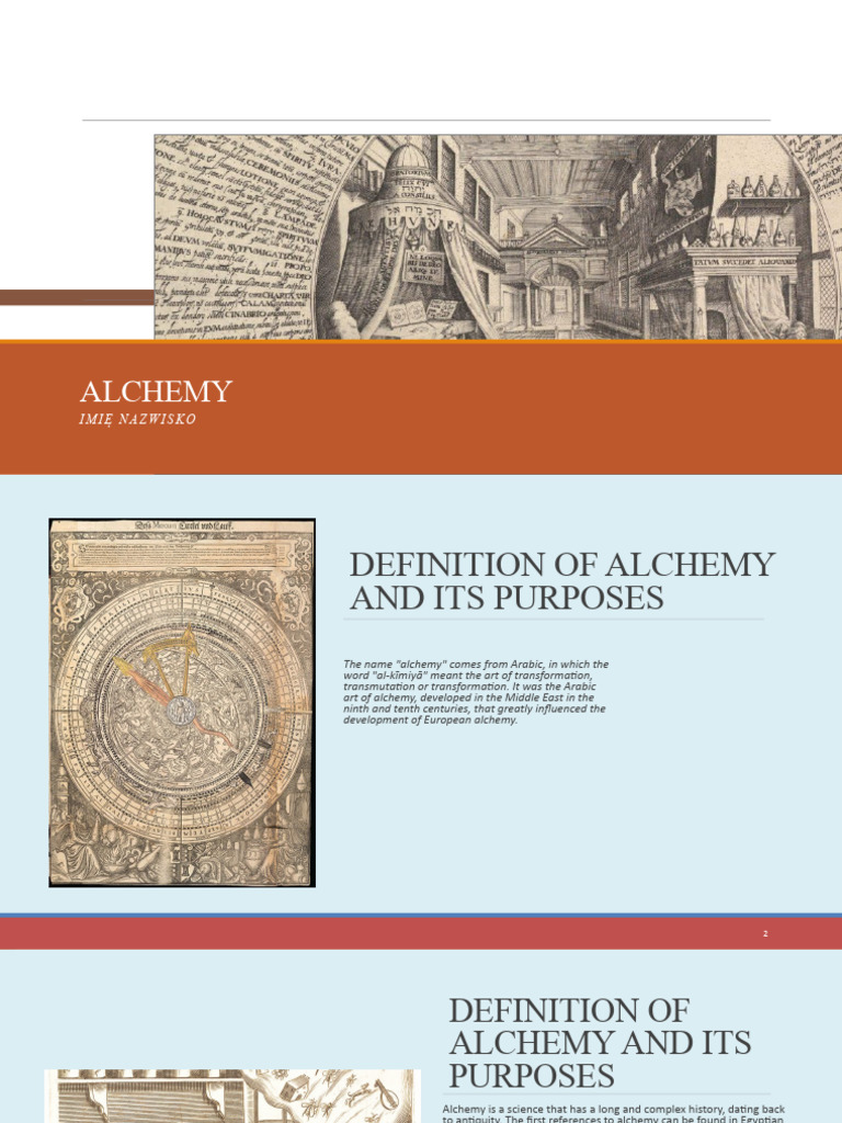 Alchemia Prezentacja | PDF | Alchemy