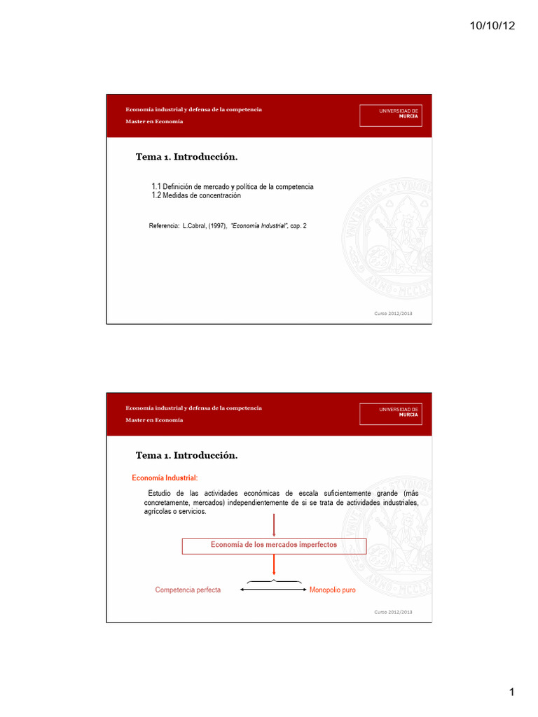 Econom - A Industrial-2012-13 | PDF | Mercado (economía) | Monopolio