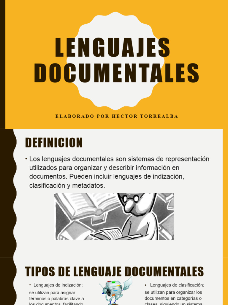 LENGUAJES DOCUMENTALES | PDF | Metadatos | Tecnologías de la información