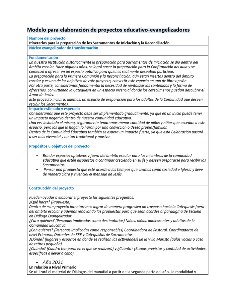 M3 02 Modelo para Elaboración de Proyectos | PDF | Crecimiento personal ...