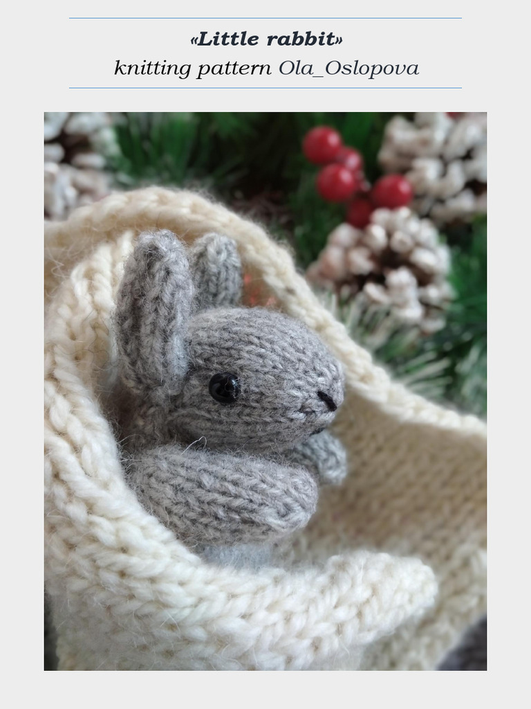 Easter+rabbit+toy+knitting+pattern.+Amigurumi+bunny+pattern.+Easy ...