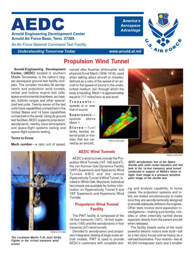 Propulsion Wind Tunnel | PDF | Wind Tunnel | Aerodynamics