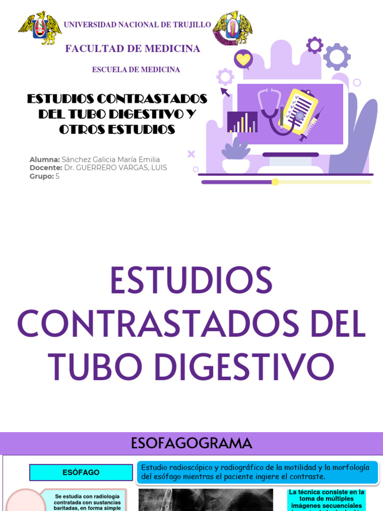 Estudios Contrastados del Sistema Digestivo | PDF | Cáncer colonrectal ...