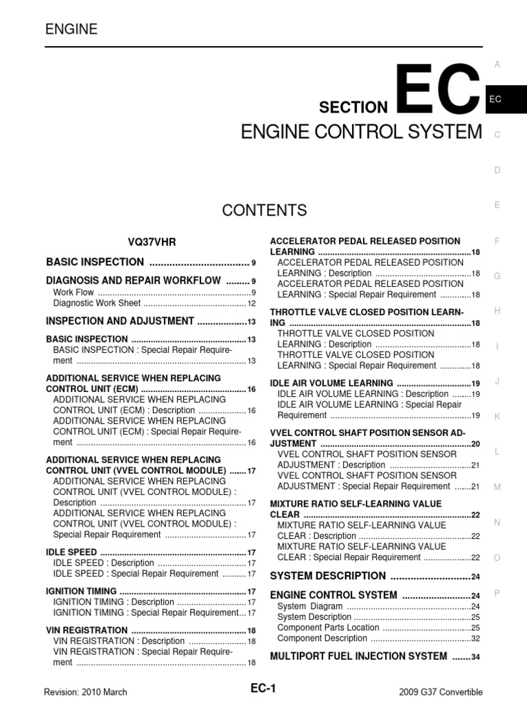 Engine Control System: Section | PDF | Throttle | Machines