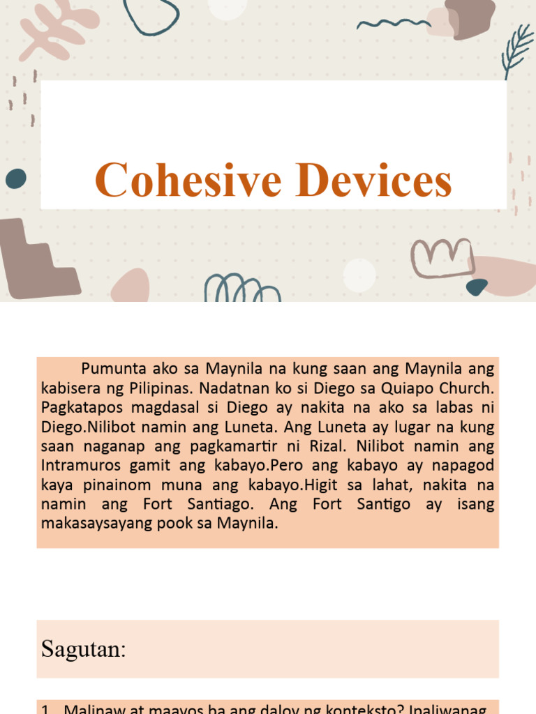 Cohesive-Devices | PDF