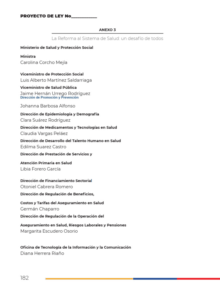 Anexo 3: Financiación: de La Reforma A La Salud, Proyecto de Ley 339 de 2023 | PDF | Muerte ...
