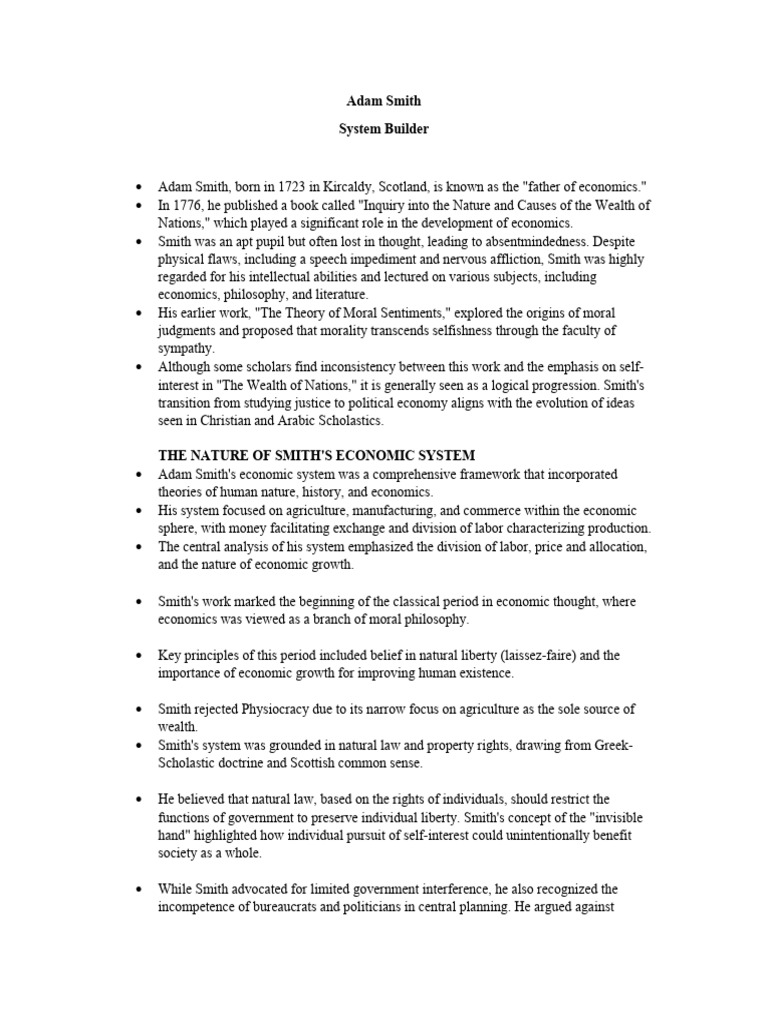 Adam Smith | PDF