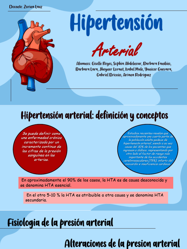 Conceptos Clave de Hipertensión Arterial | PDF | Hipertensión | Presión ...