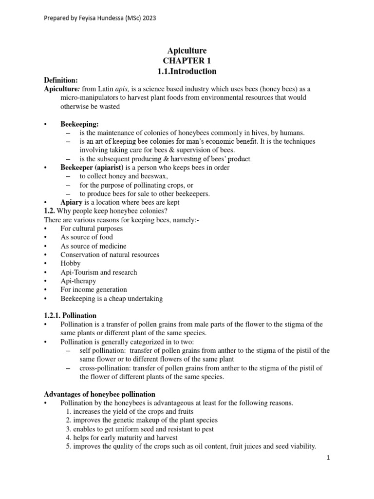 Apiculture (AnSc 421) | PDF