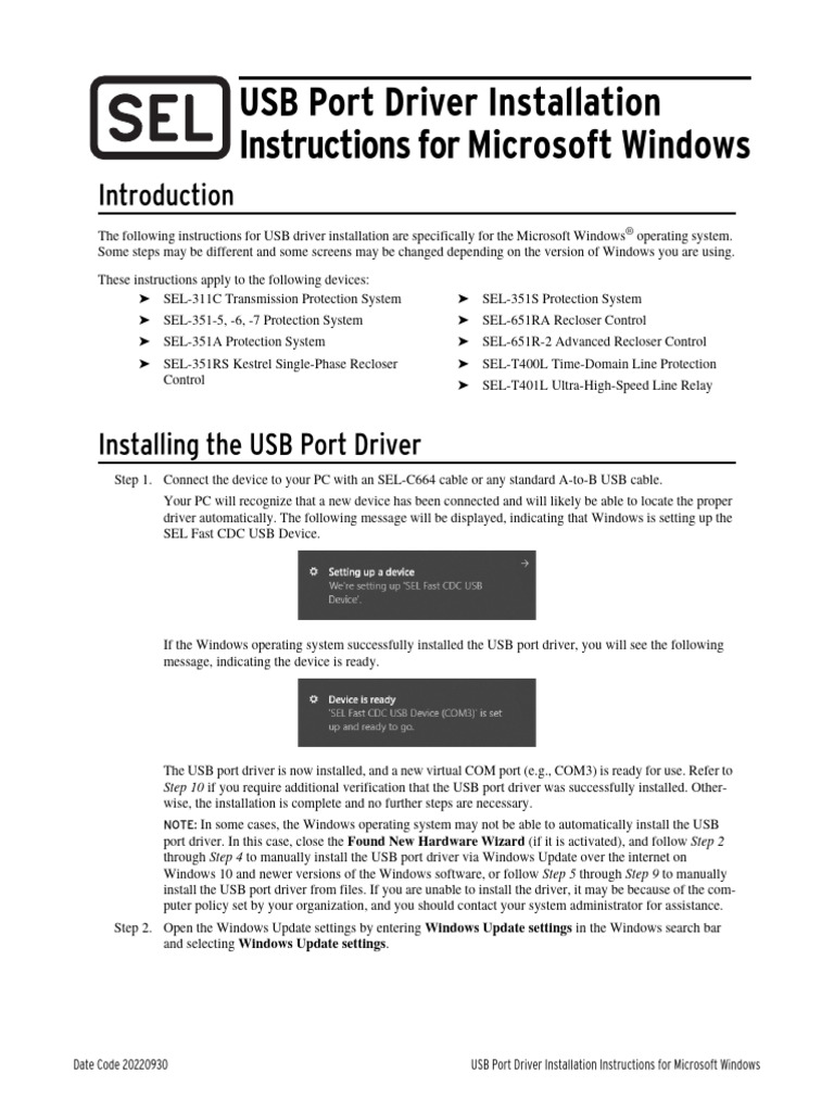 Sel Driver For Relays | PDF | Device Driver | Usb