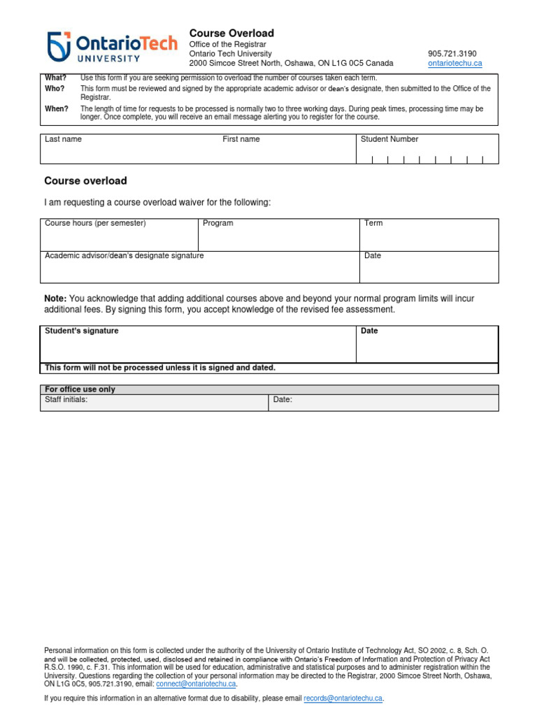 Course Overload Application | PDF | Justice | Crime & Violence