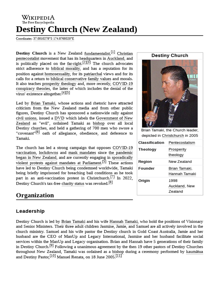 Destiny Church New Zealand Pdf