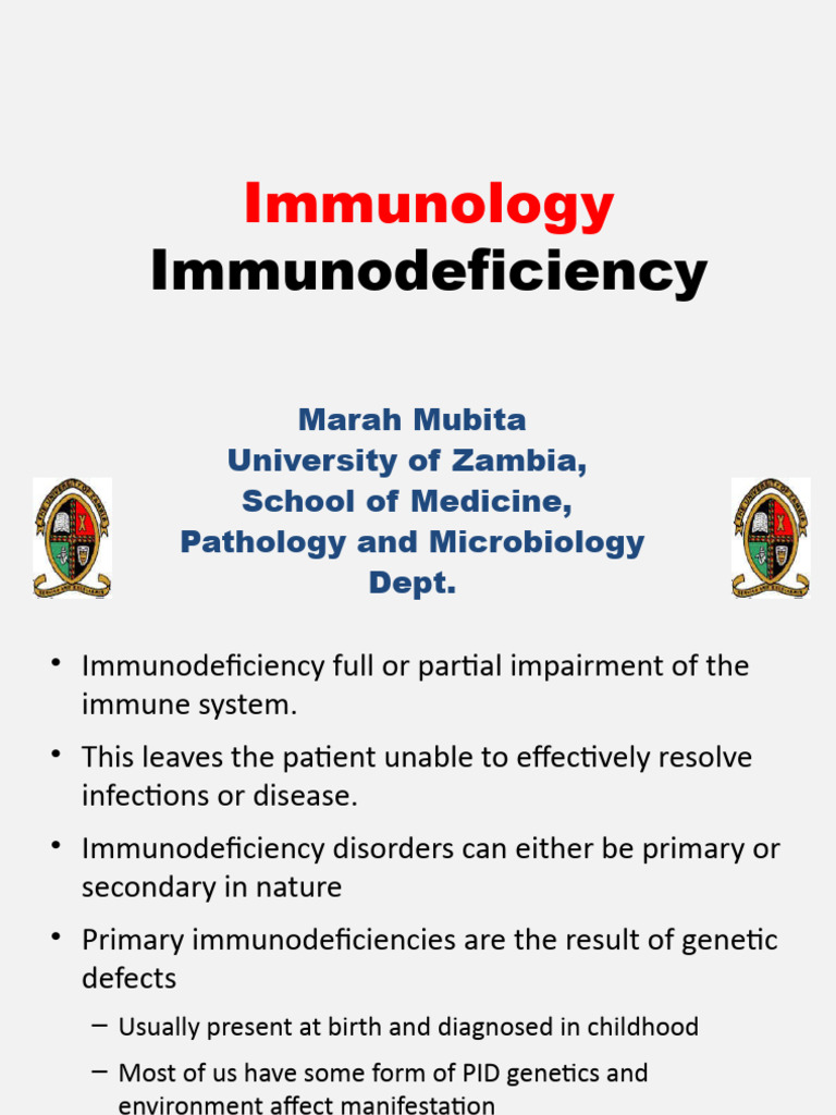 9. Immunodeficiency | PDF | Immunodeficiency | Clinical Medicine