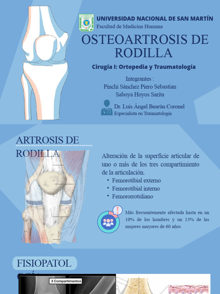 Osteoartrosis de Rodilla | PDF | Rodilla | Osteoartritis