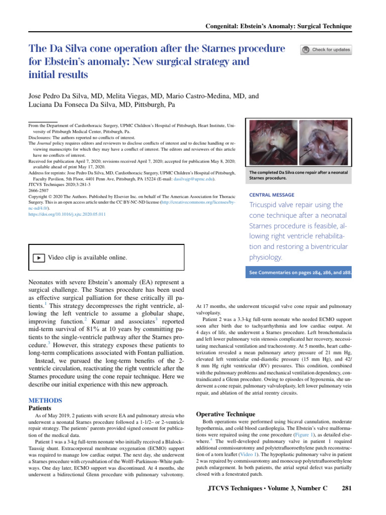 (Da Silva) Starnes - Cone | PDF | Heart Valve | Ventricle (Heart)