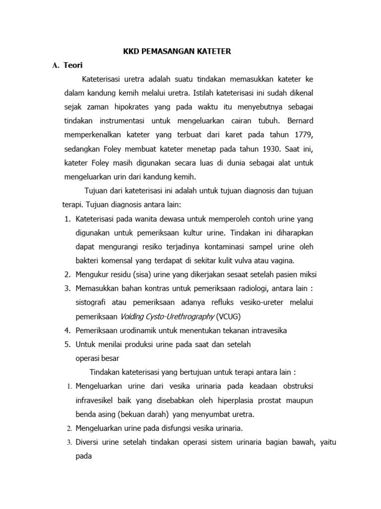 KKD 3a. Pemasangan Kateter Pria | PDF