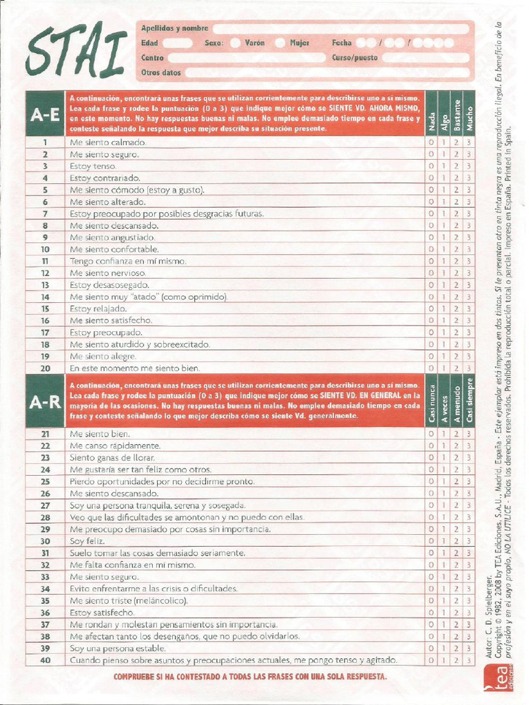 Cuadernillo Stai | PDF