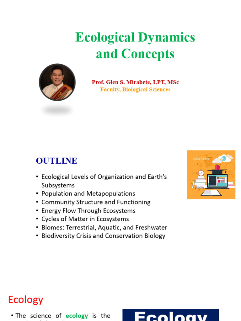Lesson 2 - Ecological Dynamics and Concepts | PDF | Food Web | Ecosystem