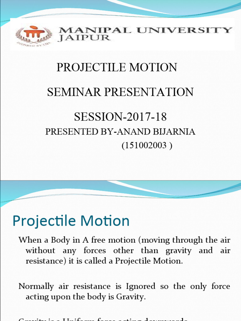Understanding Projectile Motion Concepts | PDF | Acceleration | Projectiles