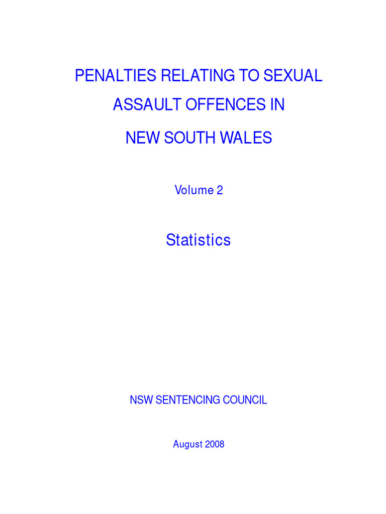 Vol2sexualoffencesstatistics Pdf Assault Aggression