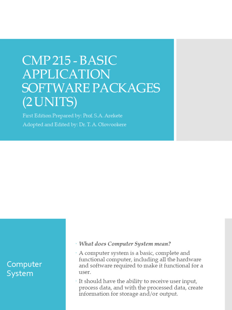 CMP 215 - Module 1 | PDF | Graphical User Interfaces | Application Software