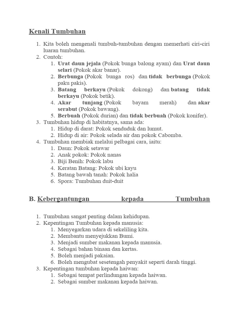 Kenali Tumbuhan | PDF