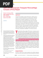TFCC Repair and Rehab Protocols | PDF | Human Anatomy | Medical Specialties